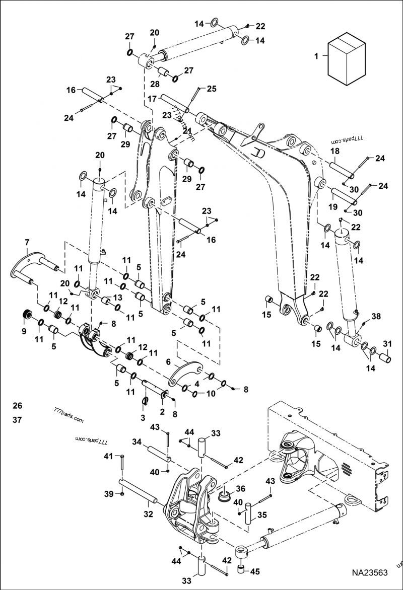 7102512 BUSHING WEAR - Bobcat spare part | 777parts.com