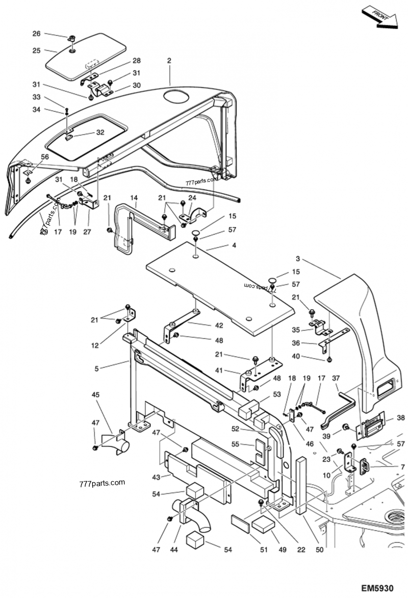 7015412 FOAM - Bobcat spare part | 777parts.com