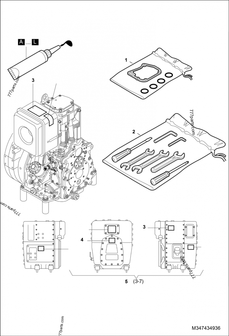 STICKER START - Bobcat spare part | 777parts.com