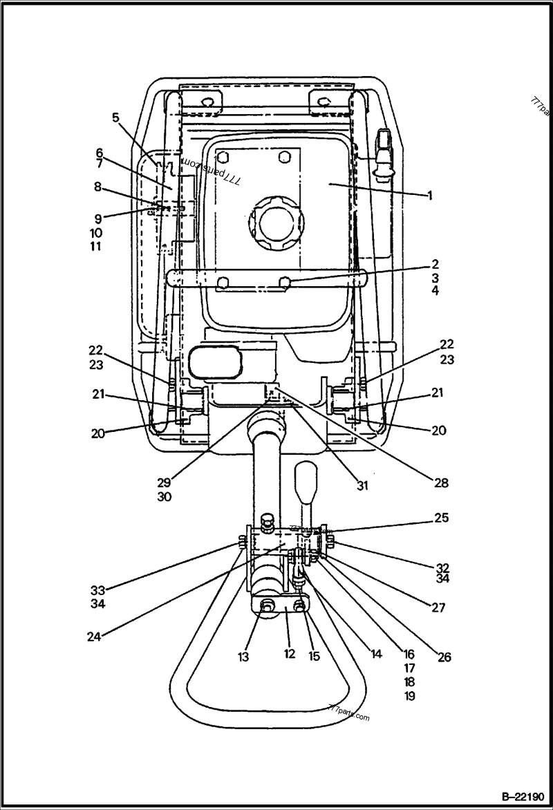 IR59391615 BOLT - Bobcat spare part | 777parts.com