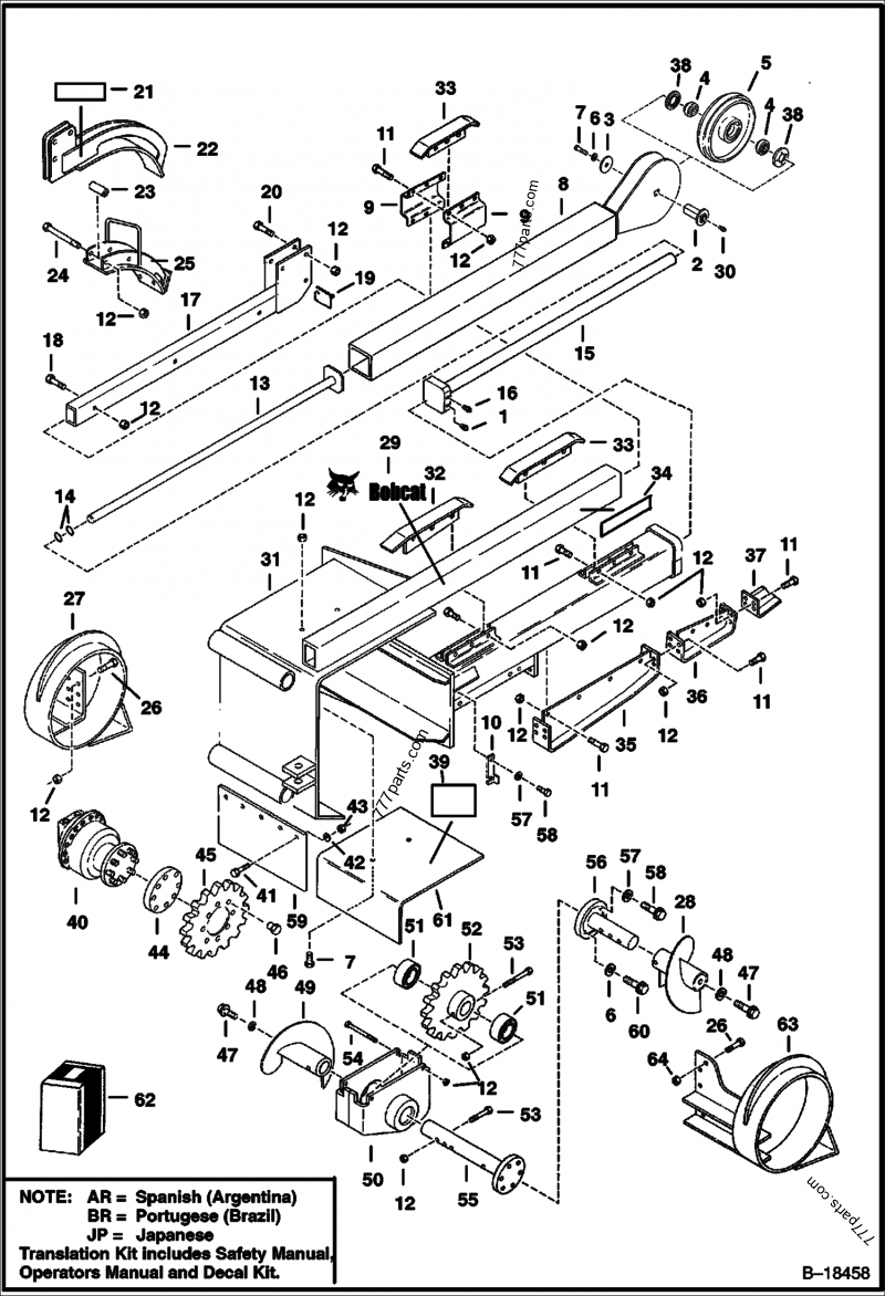 6655752 FITTING, GREASE - Bobcat spare part | 777parts.com