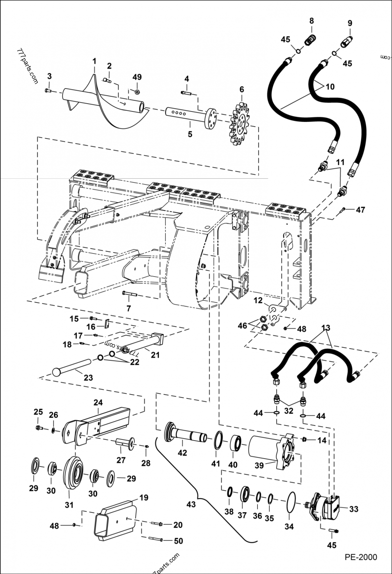 6655752 FITTING, GREASE - Bobcat spare part | 777parts.com