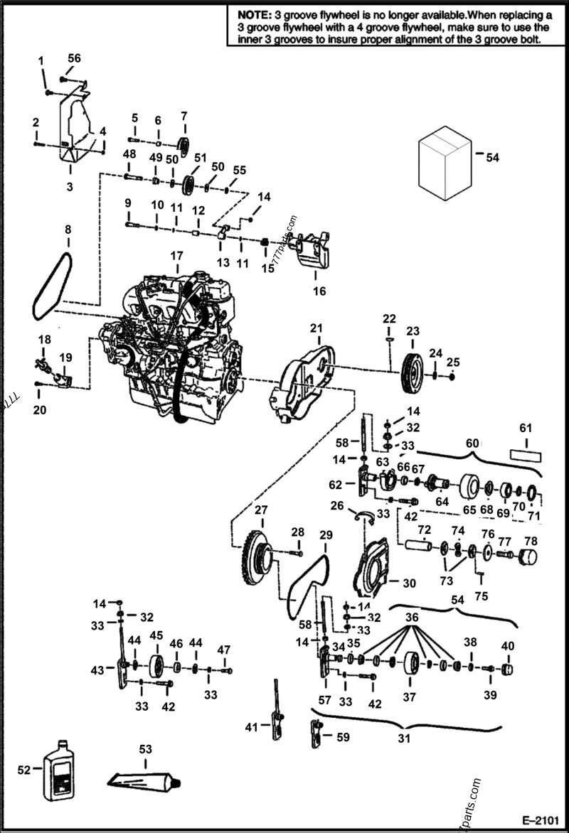 6662855 BELT DRIVE - Bobcat spare part | 777parts.com