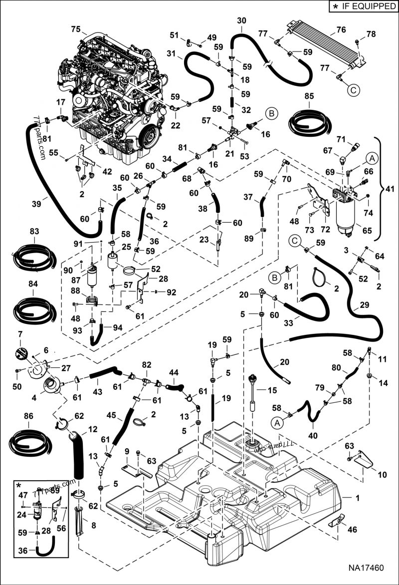 7432336 TANK FUEL - Bobcat spare part | 777parts.com