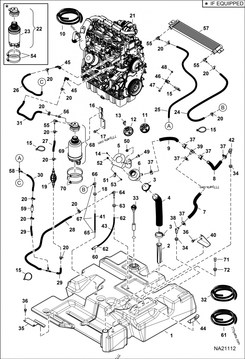 7432336 TANK FUEL - Bobcat spare part | 777parts.com