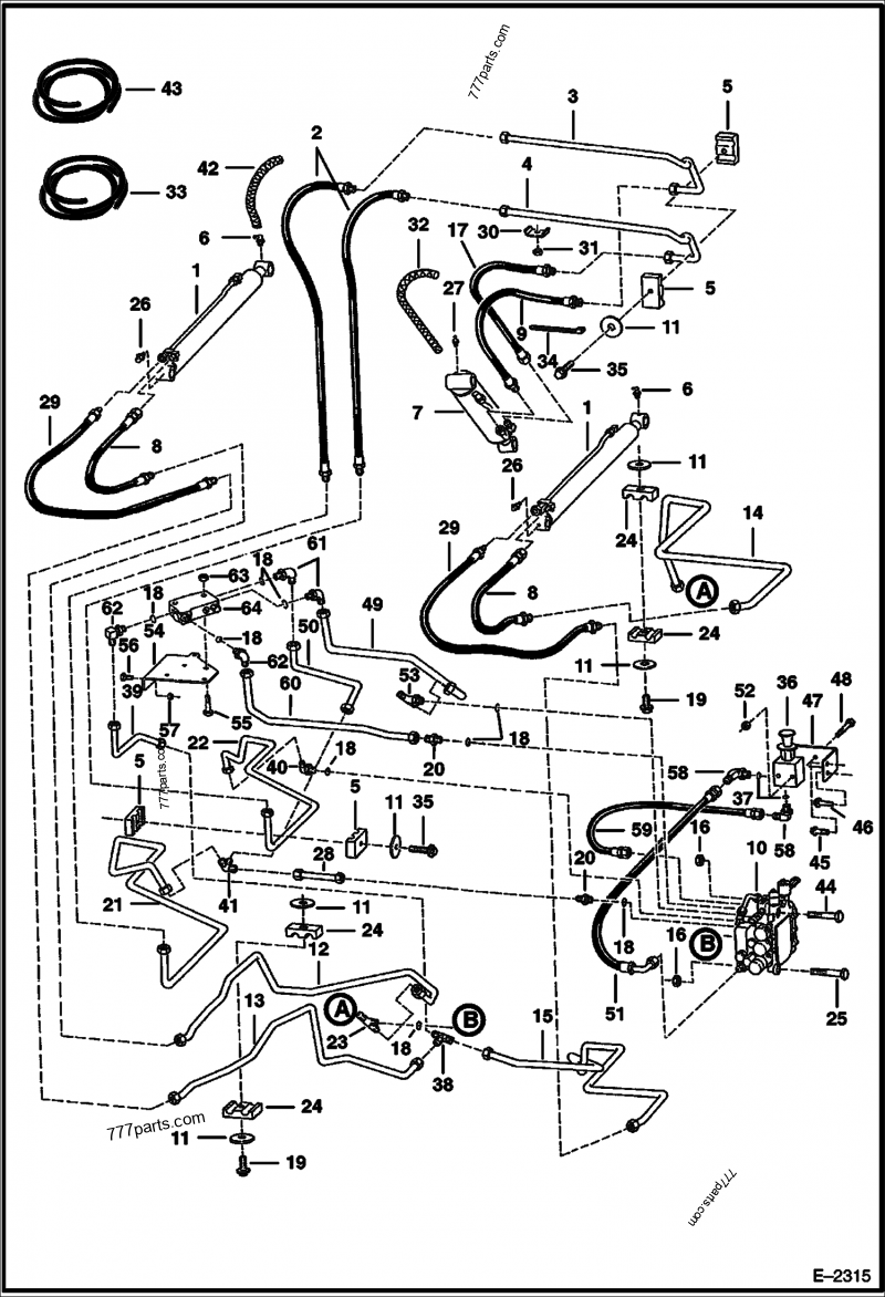 6718954 HOSE - Bobcat spare part | 777parts.com