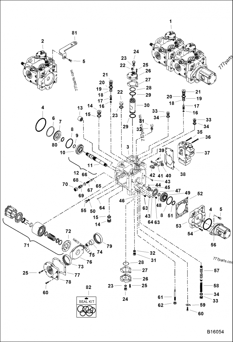 6678339 HOUSING, CONTROL PUMP HYD - Bobcat spare part | 777parts.com