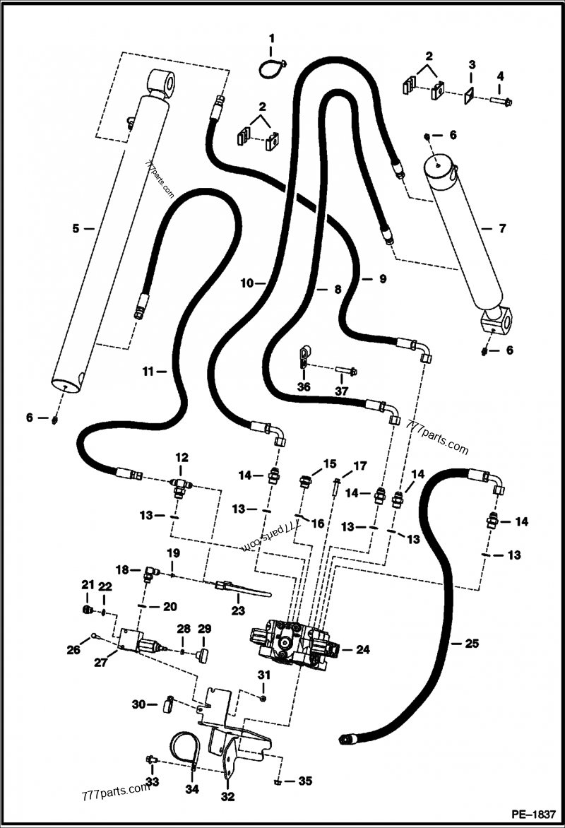 7230495 LIFTARM BYPASS - Bobcat spare part | 777parts.com