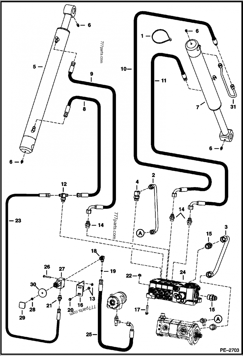 7230495 LIFTARM BYPASS - Bobcat spare part | 777parts.com