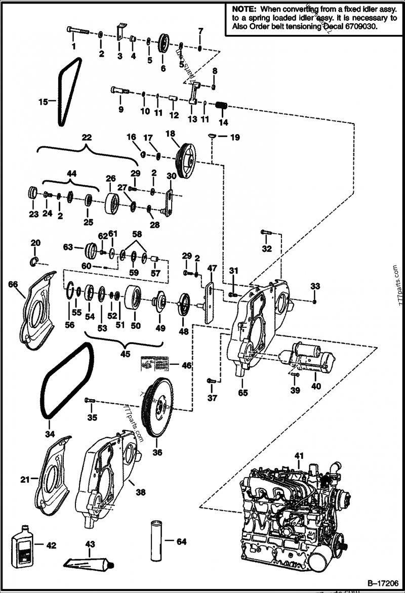 6672021 BELT DRIVE - Bobcat spare part | 777parts.com