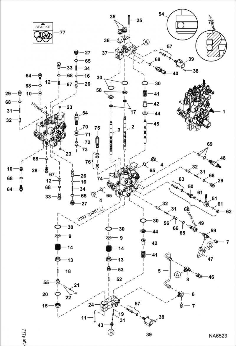7202329 FITTING, HYD CONNECTOR W/SCREEN - Bobcat spare part | 777parts.com