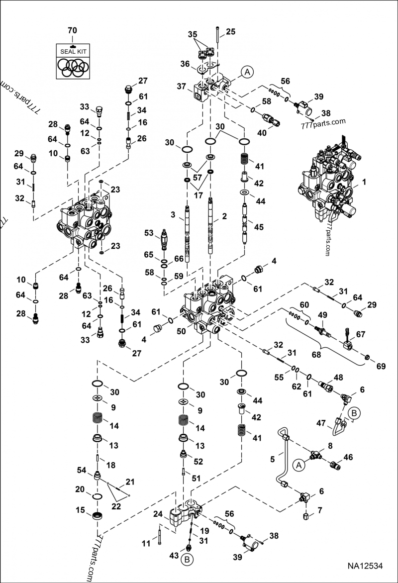7314079 VALVE CARTRIDGE - Bobcat spare part | 777parts.com