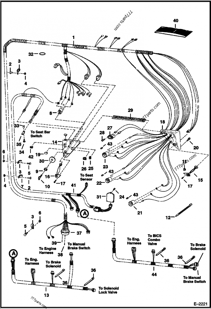 6680411 CONTROLLER, PEDALS FOOT BICS - Bobcat spare part | 777parts.com