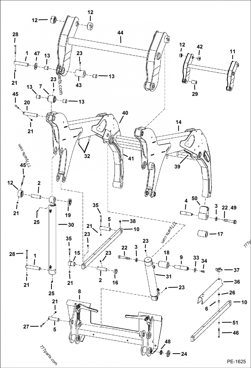 6734662 PIN, PIVOT TAPERED - Bobcat spare part | 777parts.com