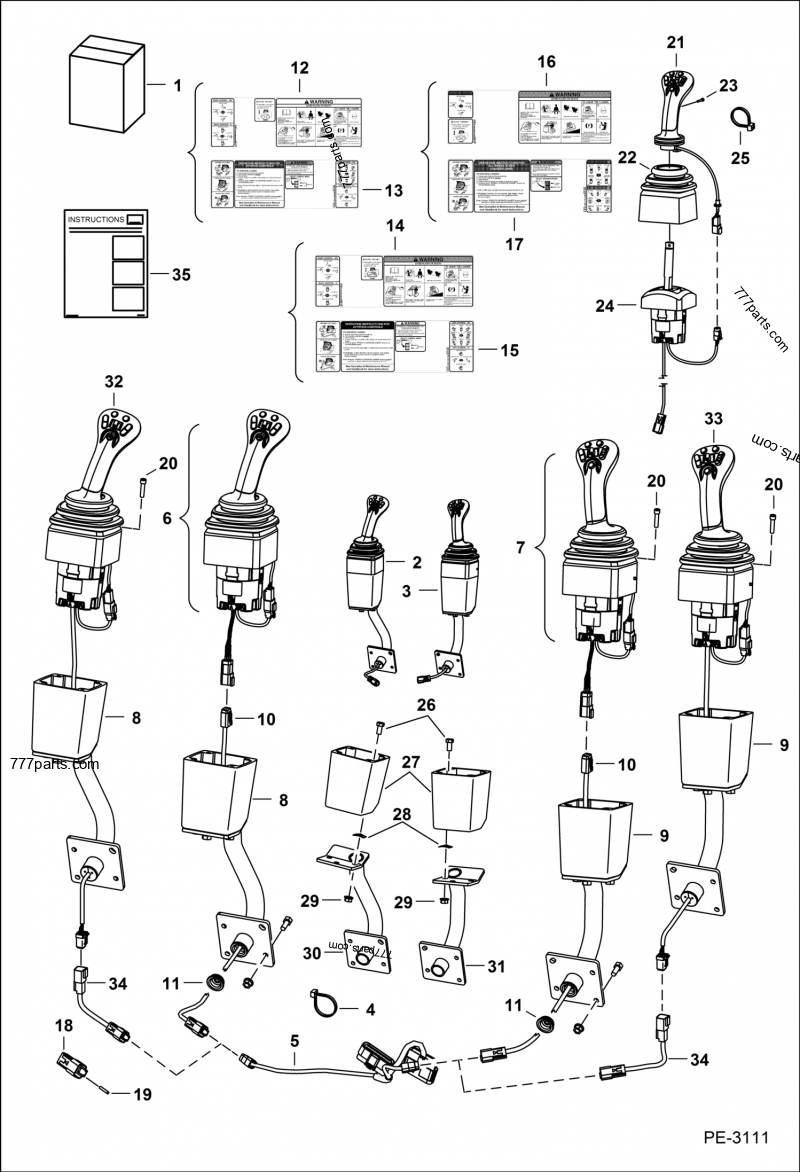 6689922 HANDLE - Bobcat spare part | 777parts.com