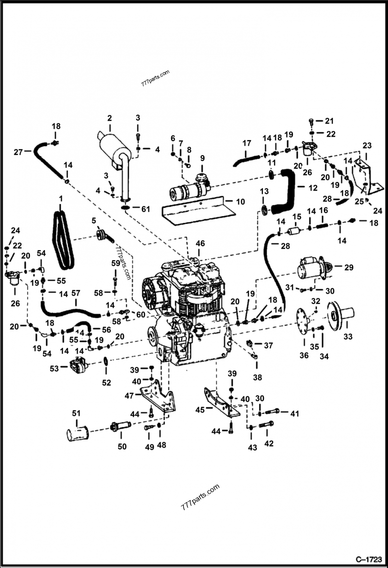 6502035 SHEAVE, VARIABLE SPEED ASSY - Bobcat spare part | 777parts.com