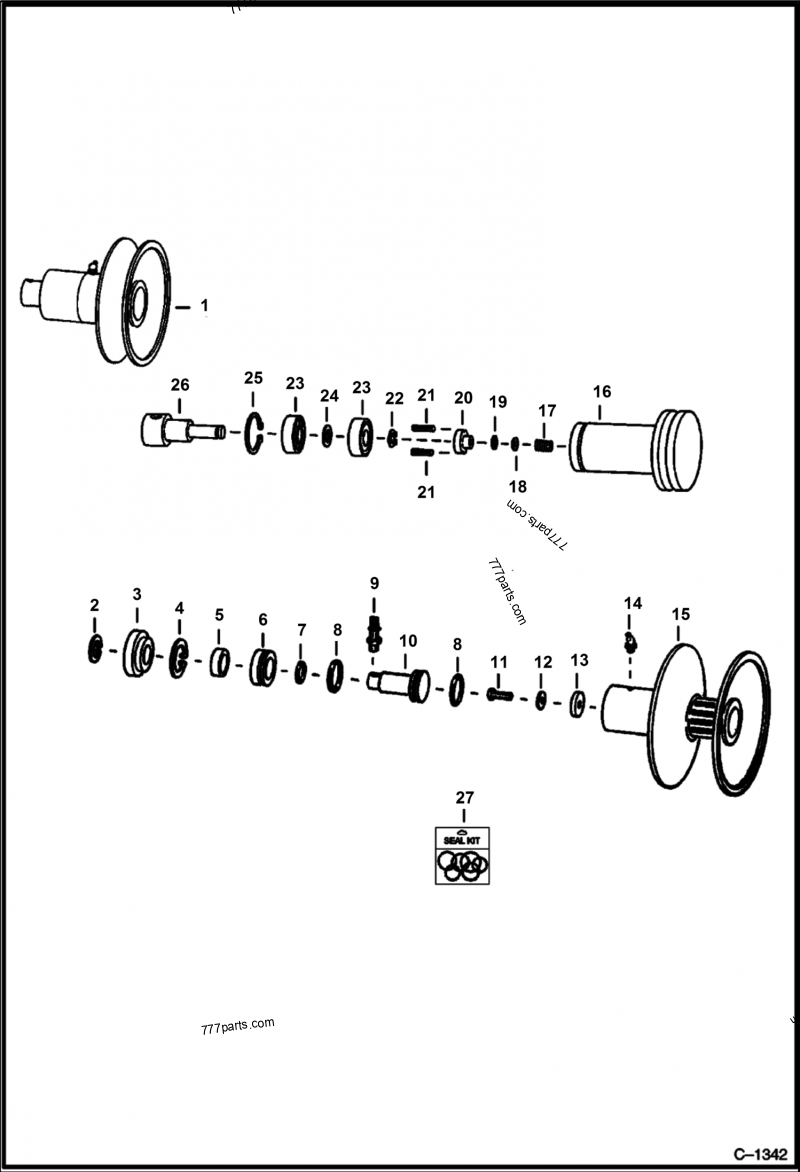 6502035 SHEAVE, VARIABLE SPEED ASSY - Bobcat spare part | 777parts.com