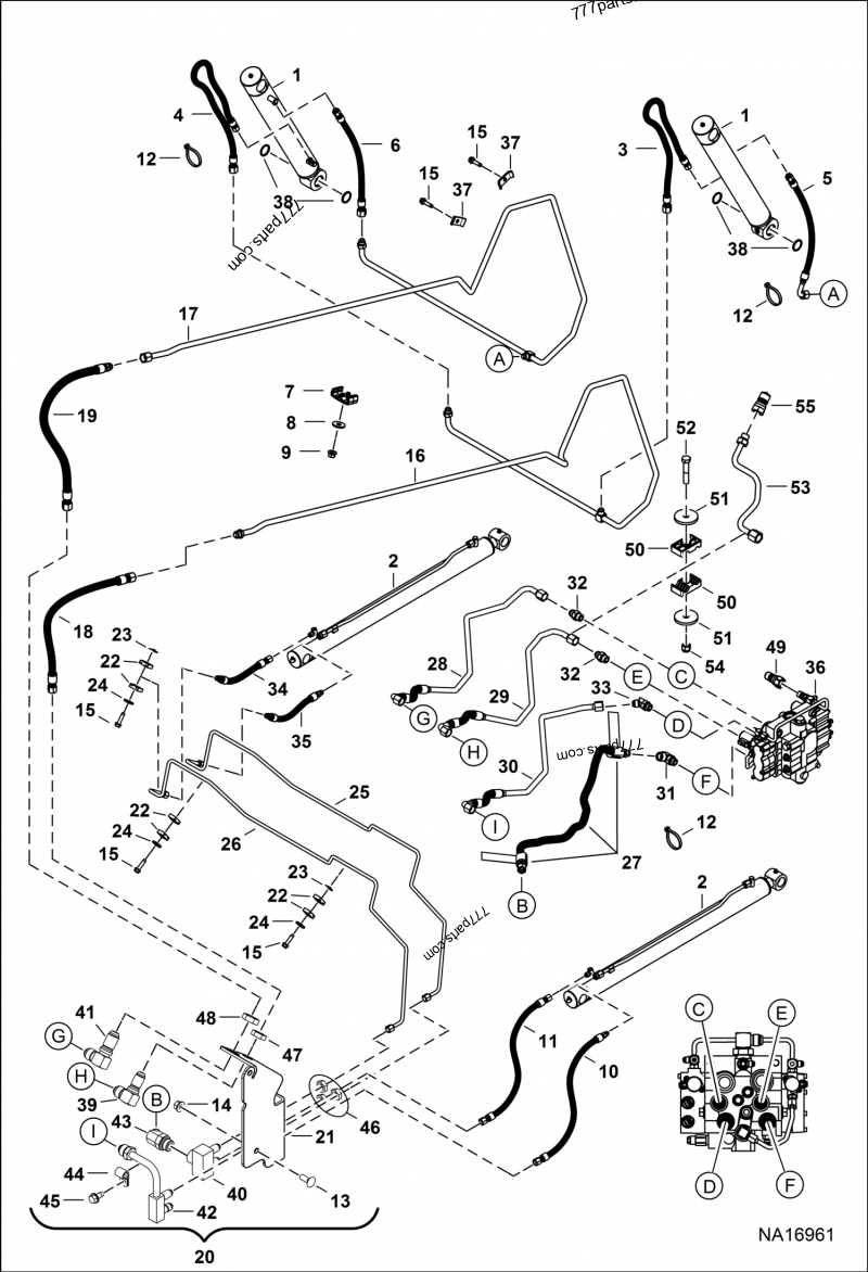 7435431 TUBELINE HYDRAULIC - Bobcat spare part | 777parts.com