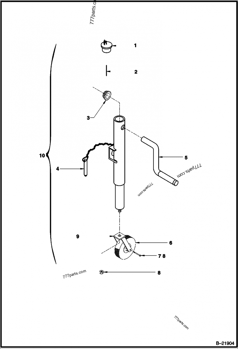 IR36888709 JACK ASSEMBLY - Bobcat spare part | 777parts.com