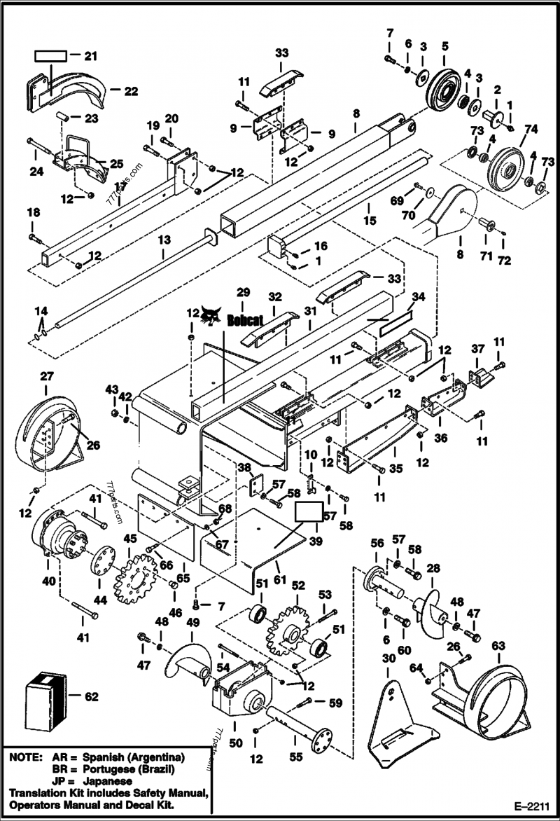 17C1080 SCREW - Bobcat spare part | 777parts.com