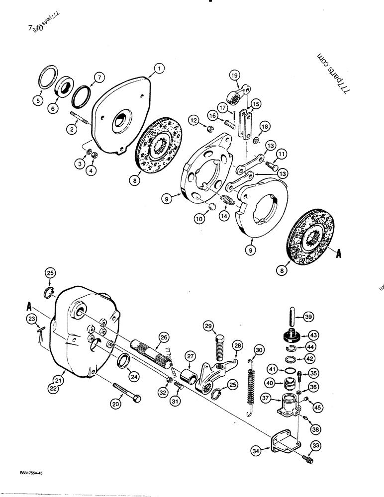 G100318 BRAKE DISC - Case spare part | 777parts.com