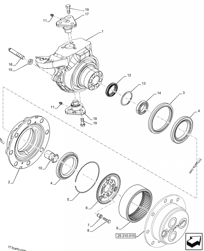 5165162 SNAP RING,M50, Int - Case spare part | 777parts.com