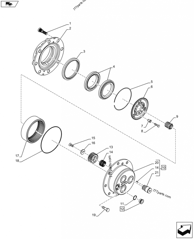 5165162 SNAP RING,M50, Int - Case spare part | 777parts.com
