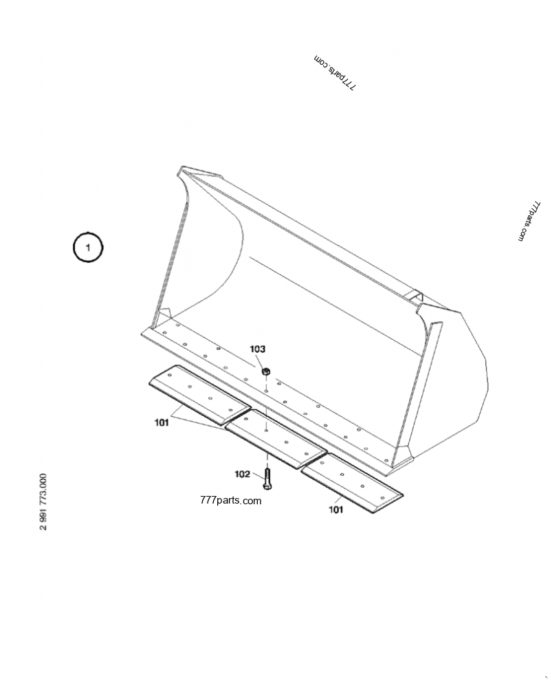 4552598 CUTTING EDGE - Case spare part | 777parts.com