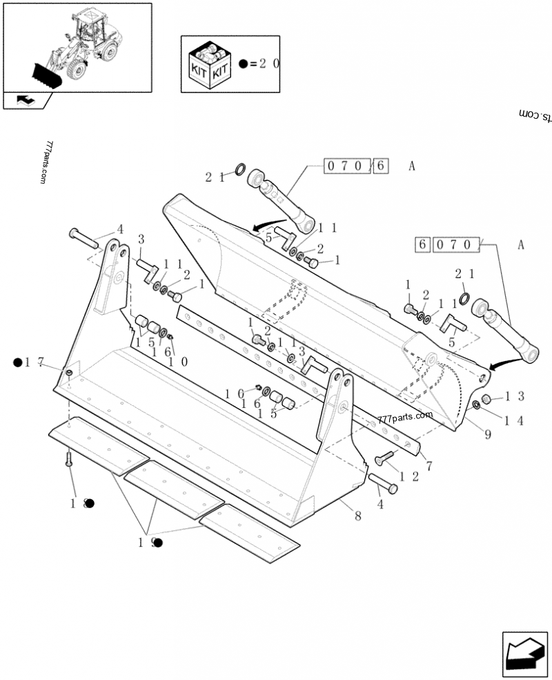 4552598 CUTTING EDGE - Case spare part | 777parts.com