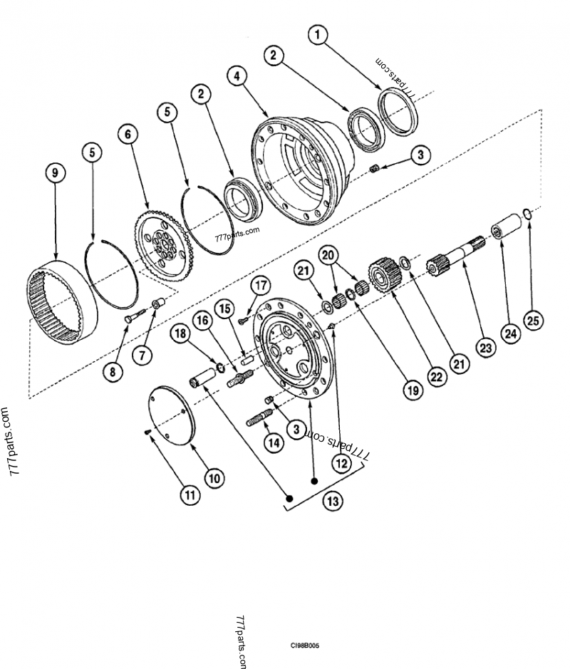 295093A1 RING, SNAP - Case spare part | 777parts.com