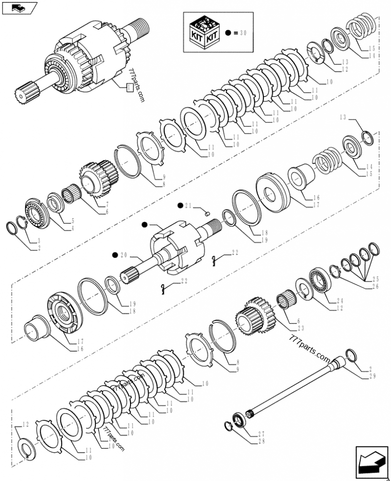 358632A1 PINION,35T - Case spare part | 777parts.com