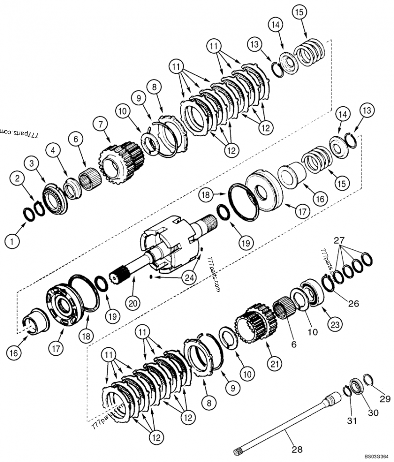 358632A1 PINION,35T - Case spare part | 777parts.com