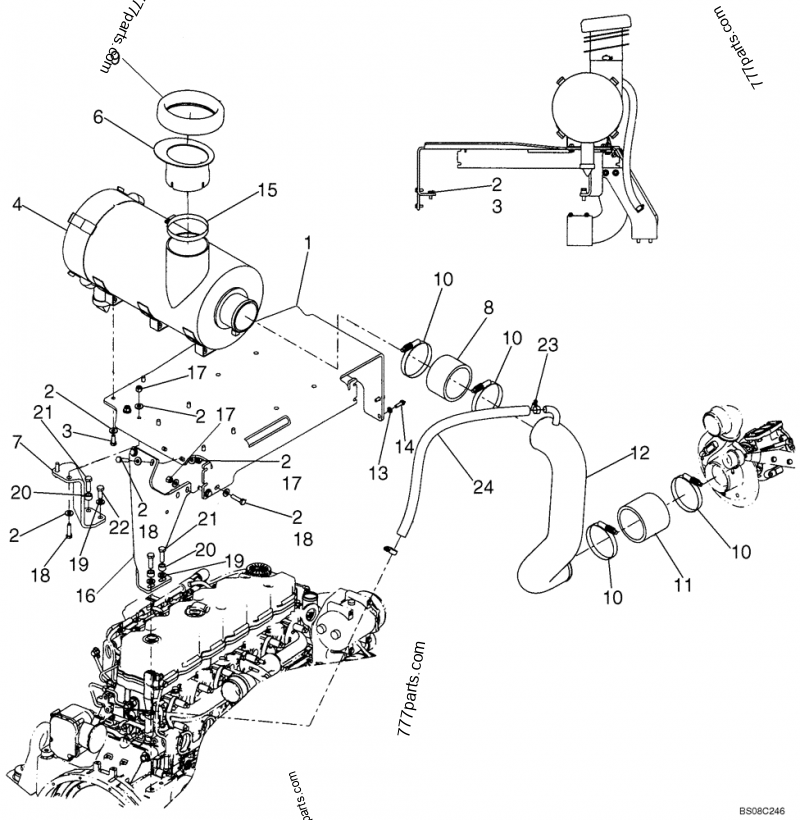 87590238 AIR CLEANER - Case spare part | 777parts.com