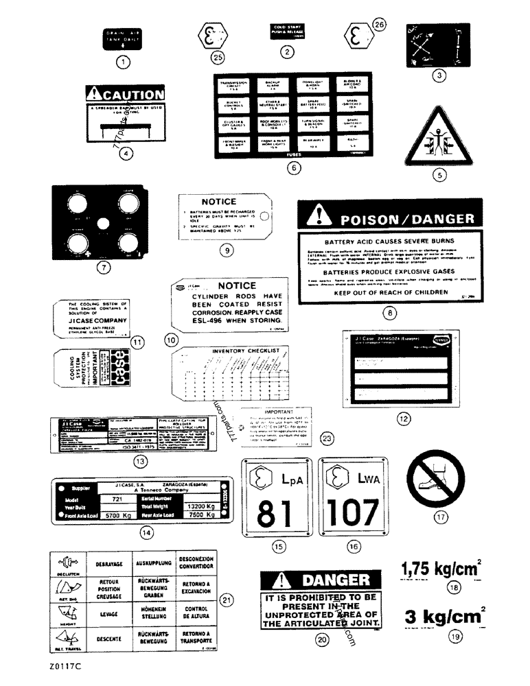 L126411 DECAL - Case spare part | 777parts.com