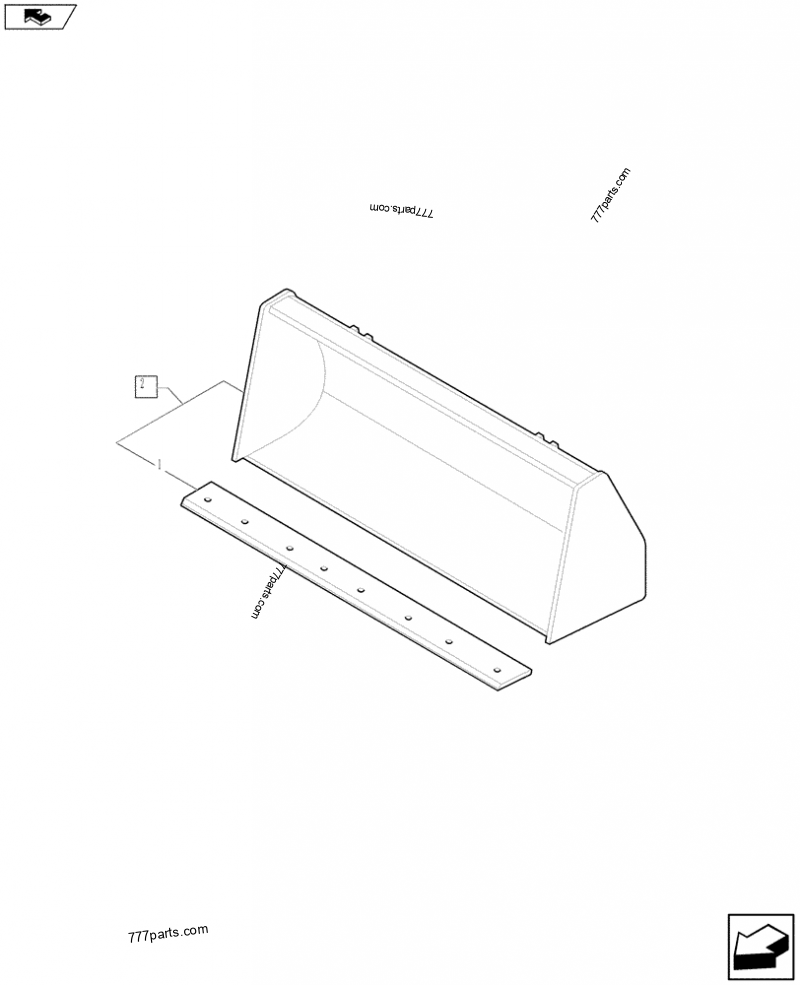 85801034 CUTTING EDGE,Weld on, 16 Holes, 200mm W x 2250mm L - Case ...
