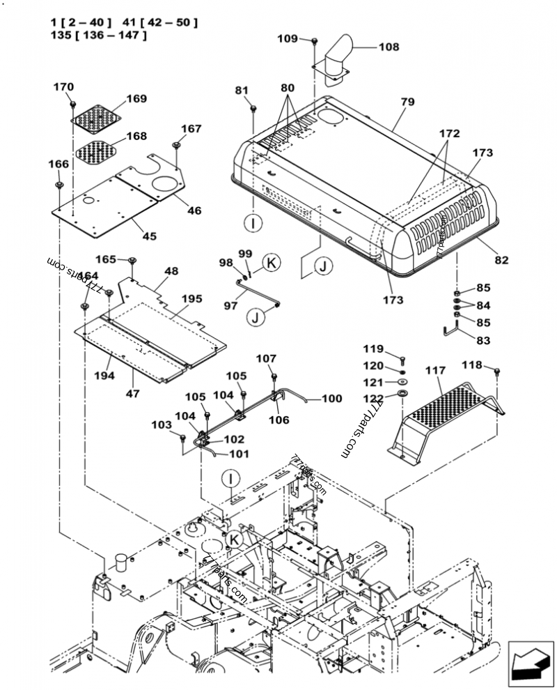KBN13680G1 TOP COVER - Case spare part | 777parts.com