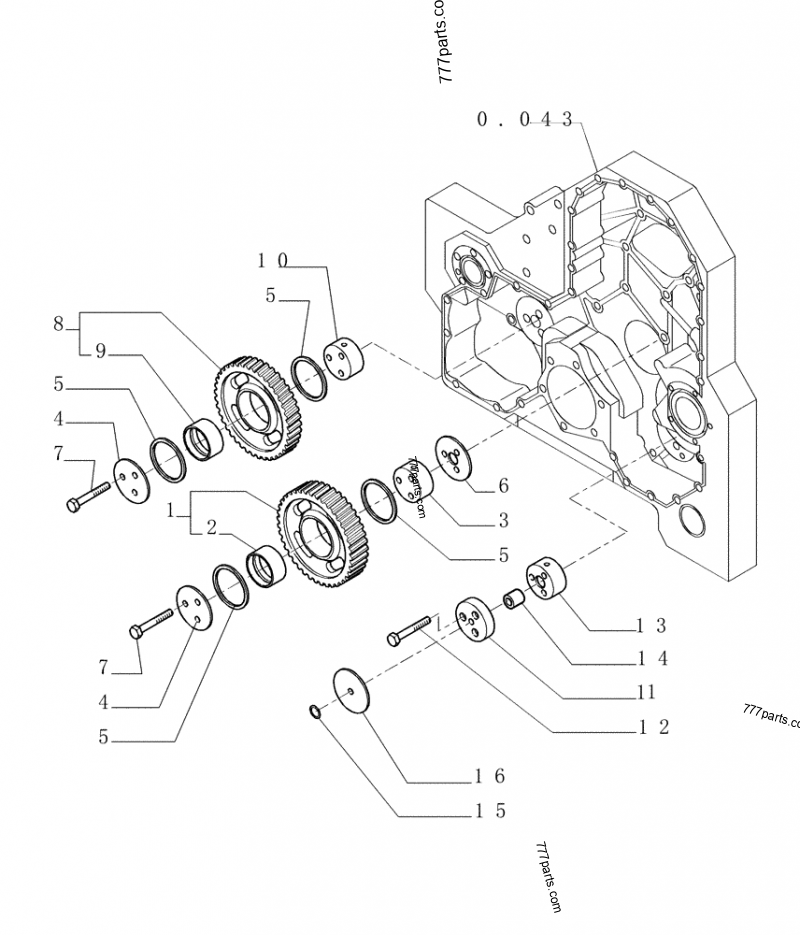 76192811 SCREW - Case spare part | 777parts.com