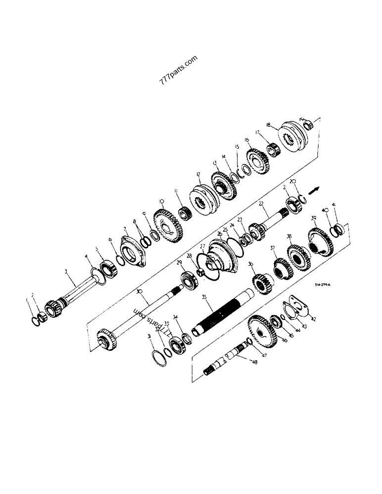 536748R1 SHAFT ASSY. - Case spare part | 777parts.com