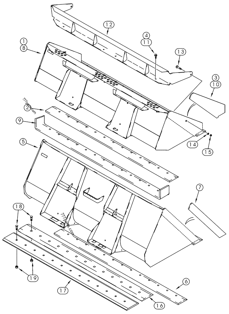 192538A2 BUCKET - Case spare part | 777parts.com