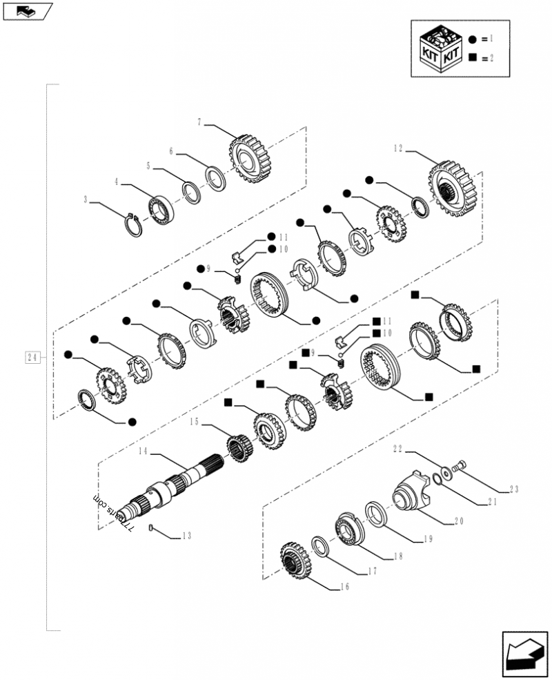 326865A1 SPACER - Case spare part | 777parts.com