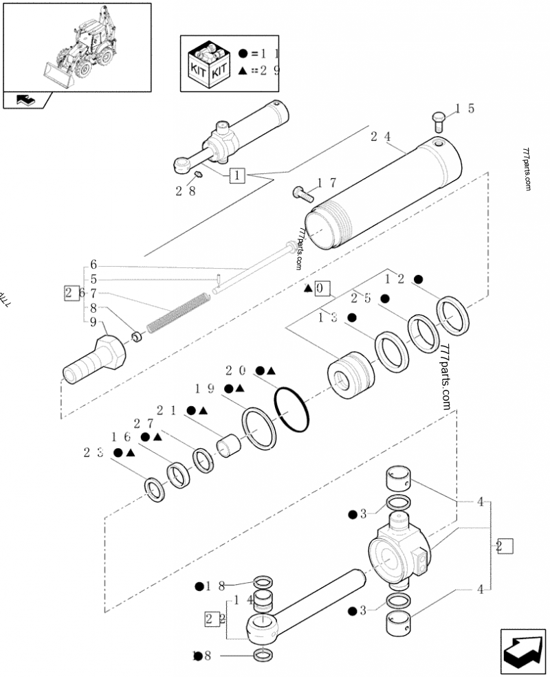83910599 PIN,3.97mm OD x 25.4mm L - Case spare part | 777parts.com