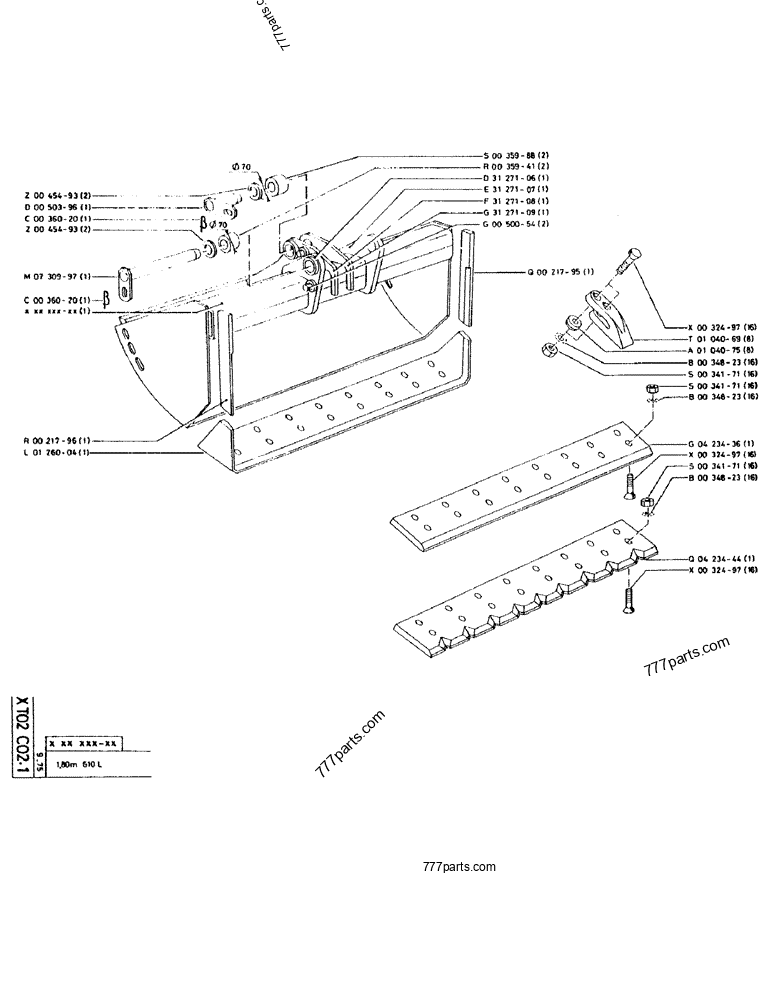 P423444 BLADE - Case spare part | 777parts.com