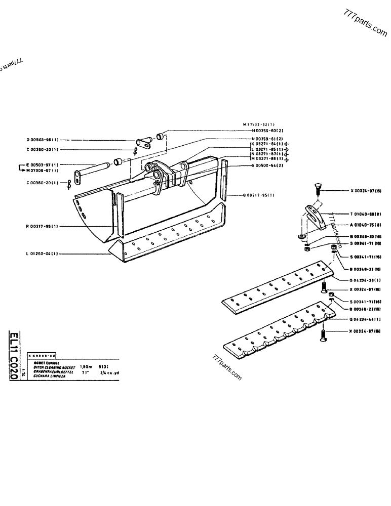 P423444 BLADE - Case spare part | 777parts.com