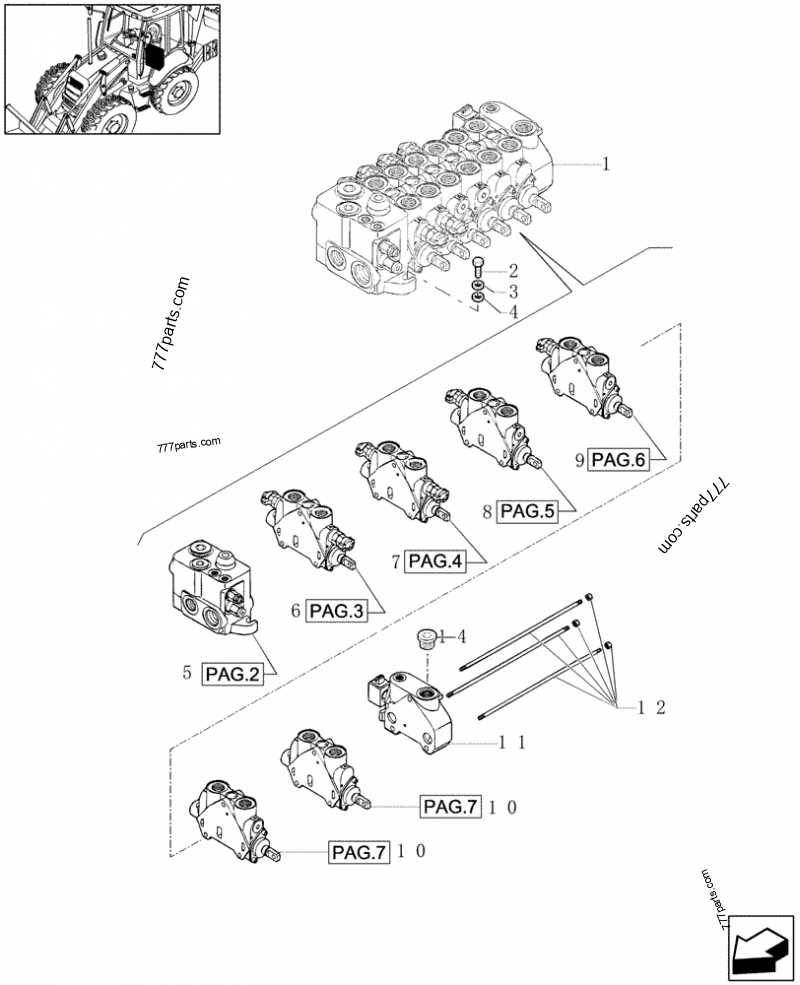 85820127 HYD VALVE SECTION - Case spare part | 777parts.com