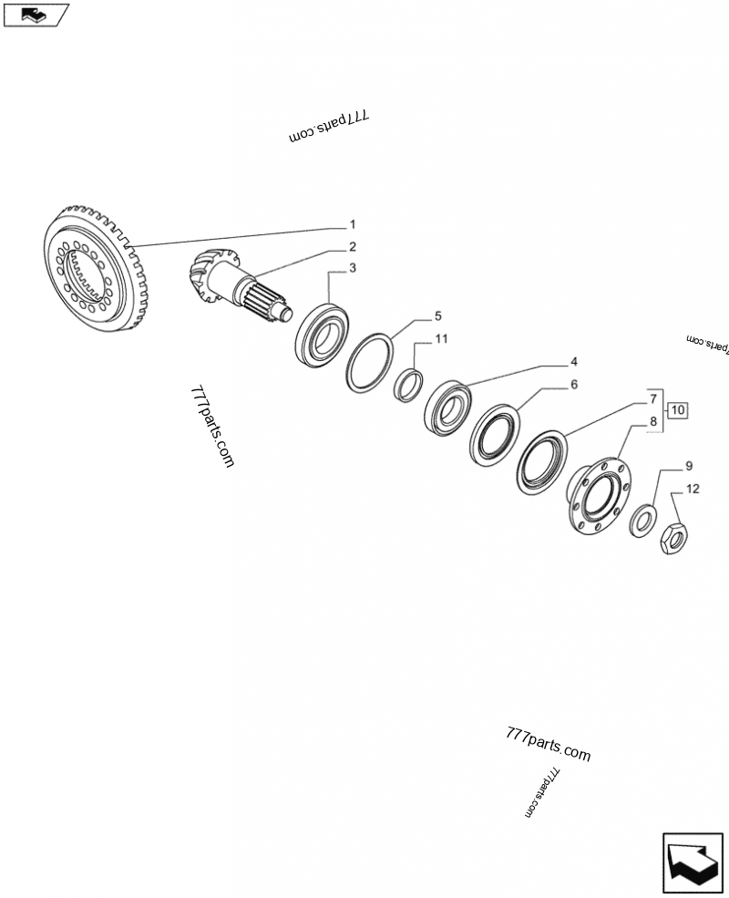 84554912 SPACER - Case spare part | 777parts.com