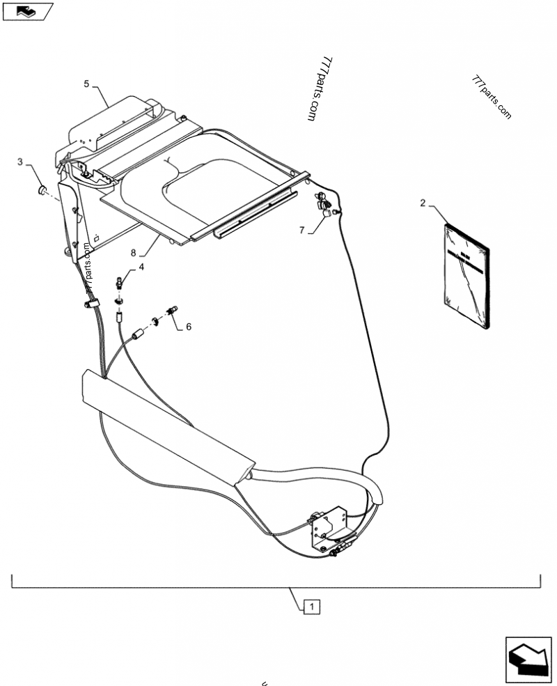 87383562 KIT - Case spare part | 777parts.com