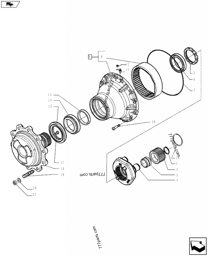 87708453 SNAP RING - Case spare part | 777parts.com