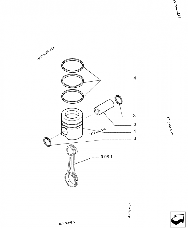 2852037 SEAL,95.3mm ID x 104mm OD x 4mm Thk - Case spare part ...