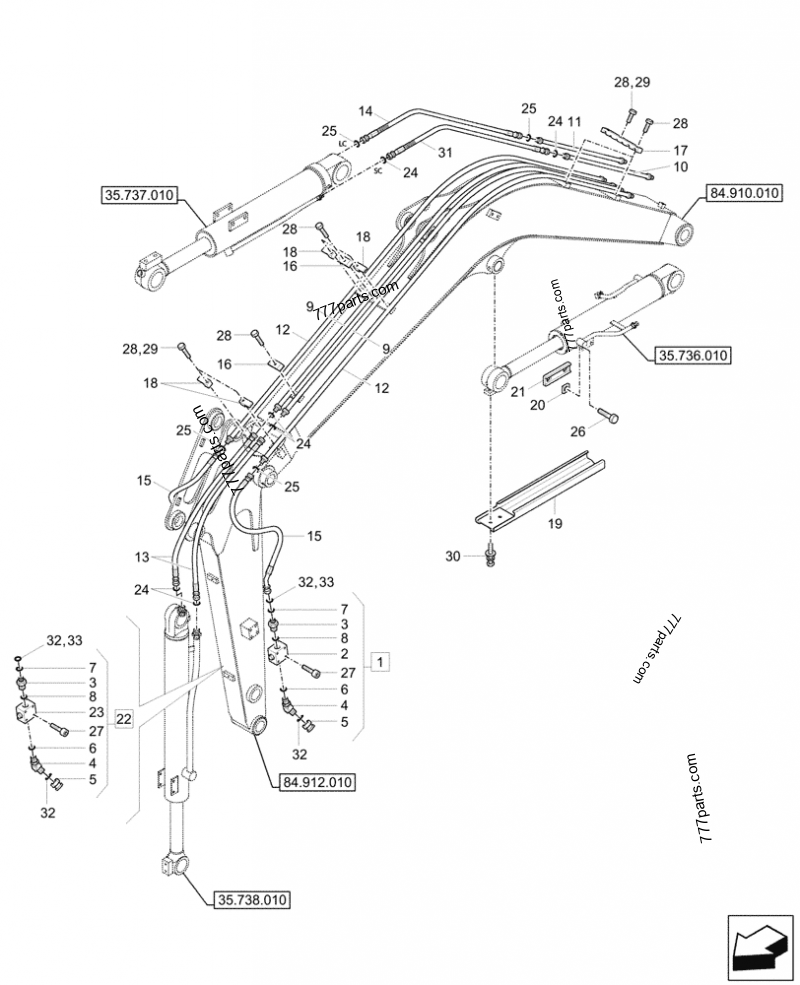 P030-110003 ELBOW - p030110003 - Case spare part | 777parts.com