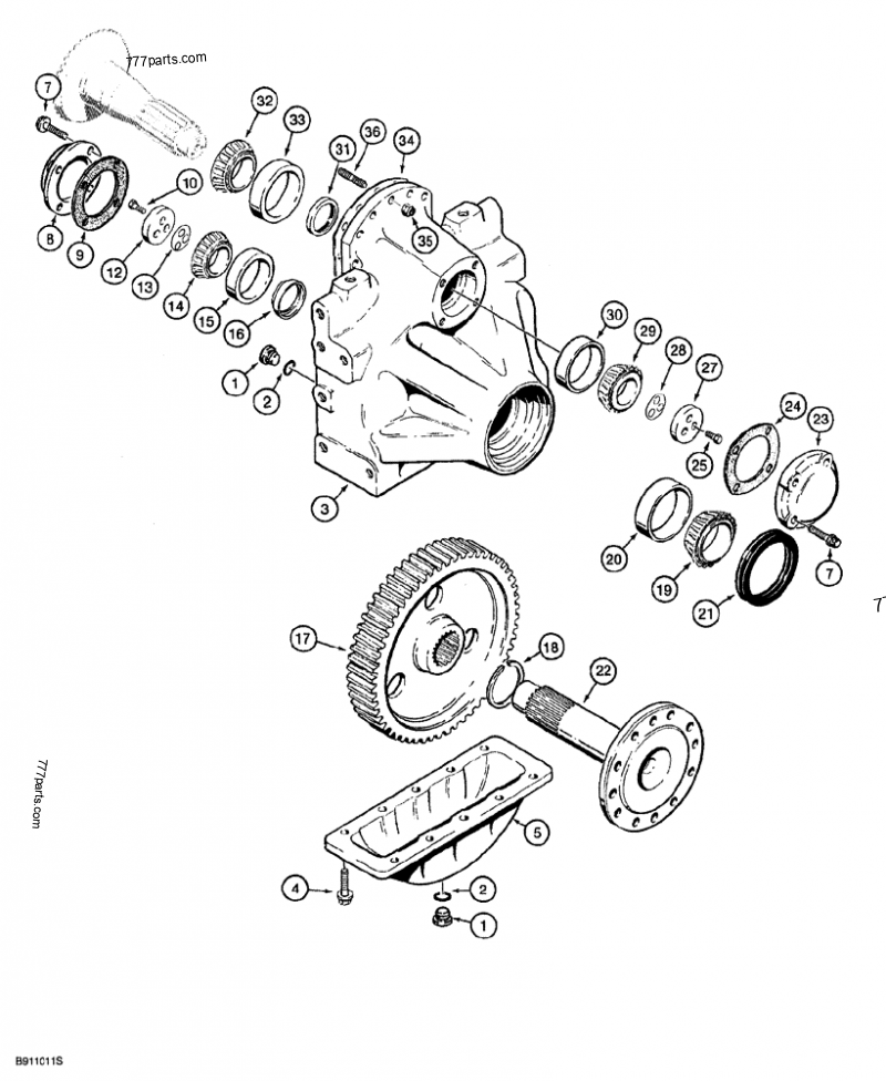 G103588 GEAR WHEEL - Case spare part | 777parts.com
